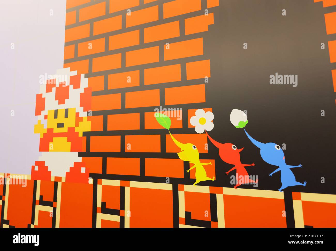 The Wall painting Mural of the world featuring "Super Mario" is set at ...