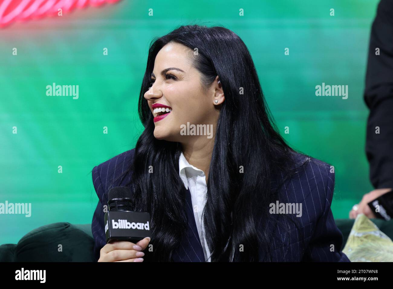 Miami Beach, FL-OCT 4: Maite Perroni (RBD) is seen during day 3 of ...