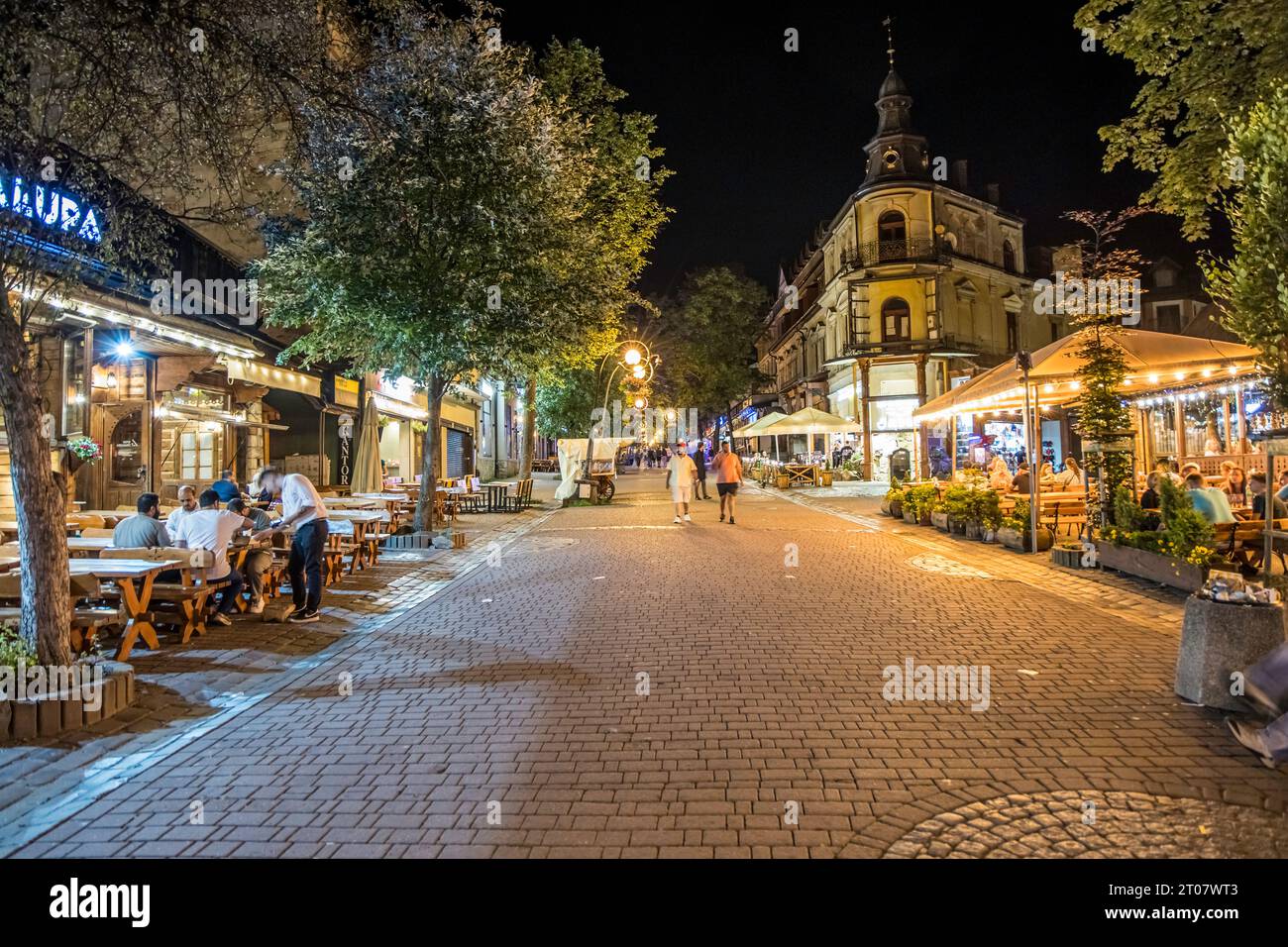 Zakopane, Poland- July 16, 2023: Famous Krupowki street in Zakopane at ...