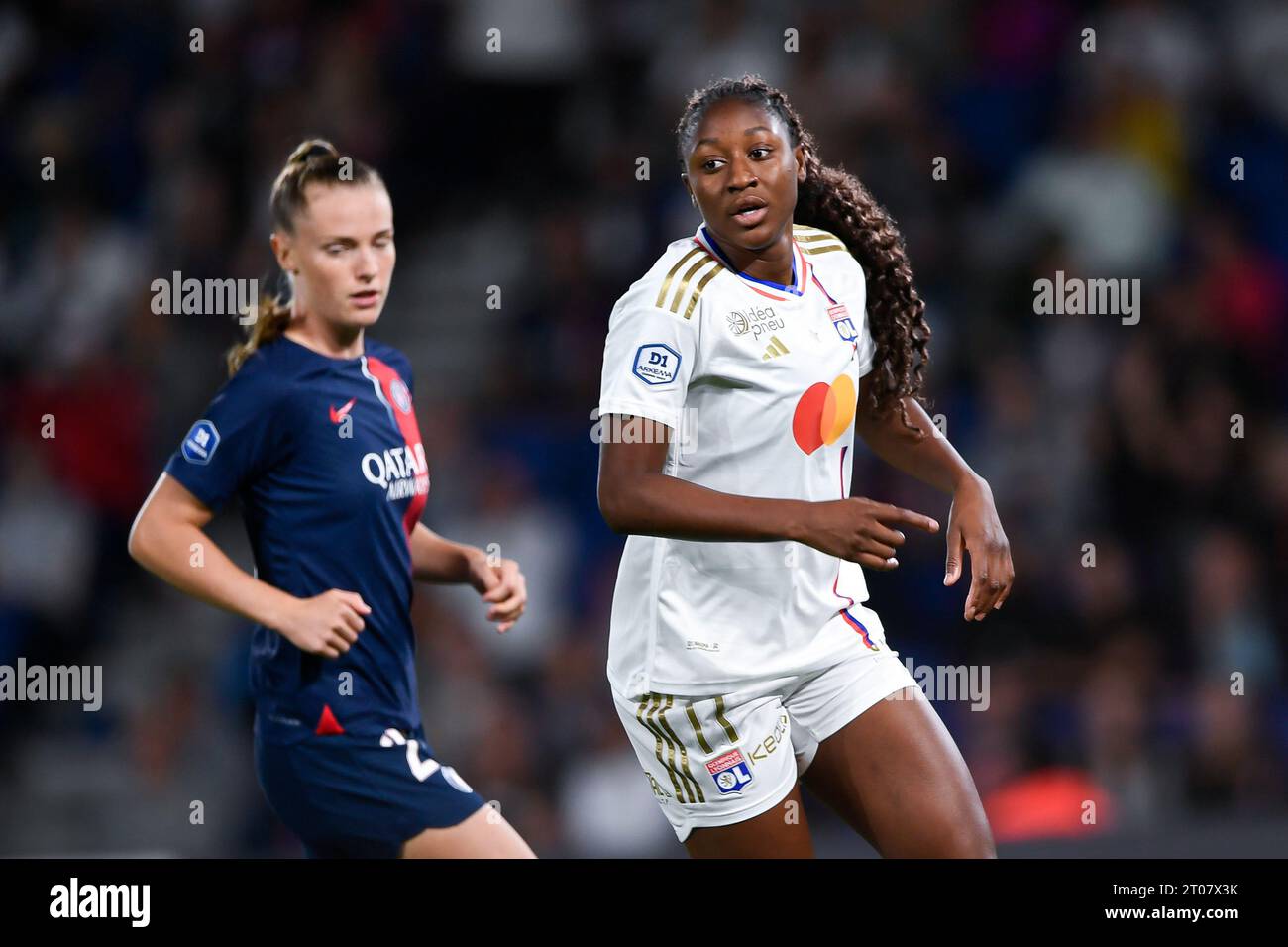 Paris, France. 01st Oct, 2023. Kadidiatou Diani and Jade Le Guilly ...