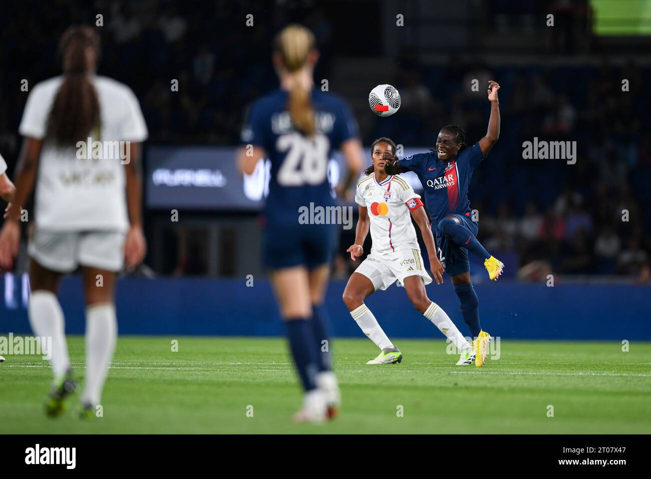 Paris, France. 01st Oct, 2023. Tabitha Chawinga during the D1 Arkema ...