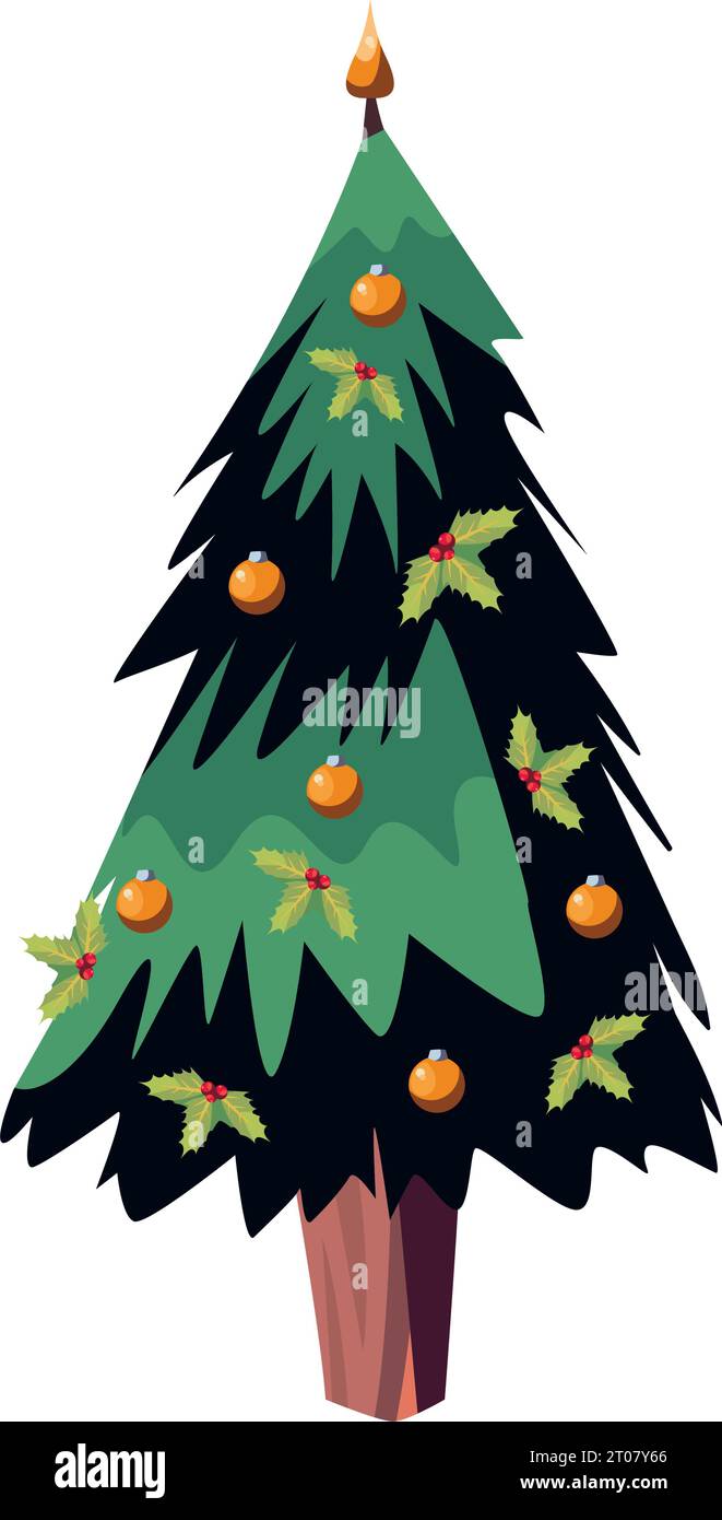 christmas tree celebration Stock Vector Image & Art - Alamy