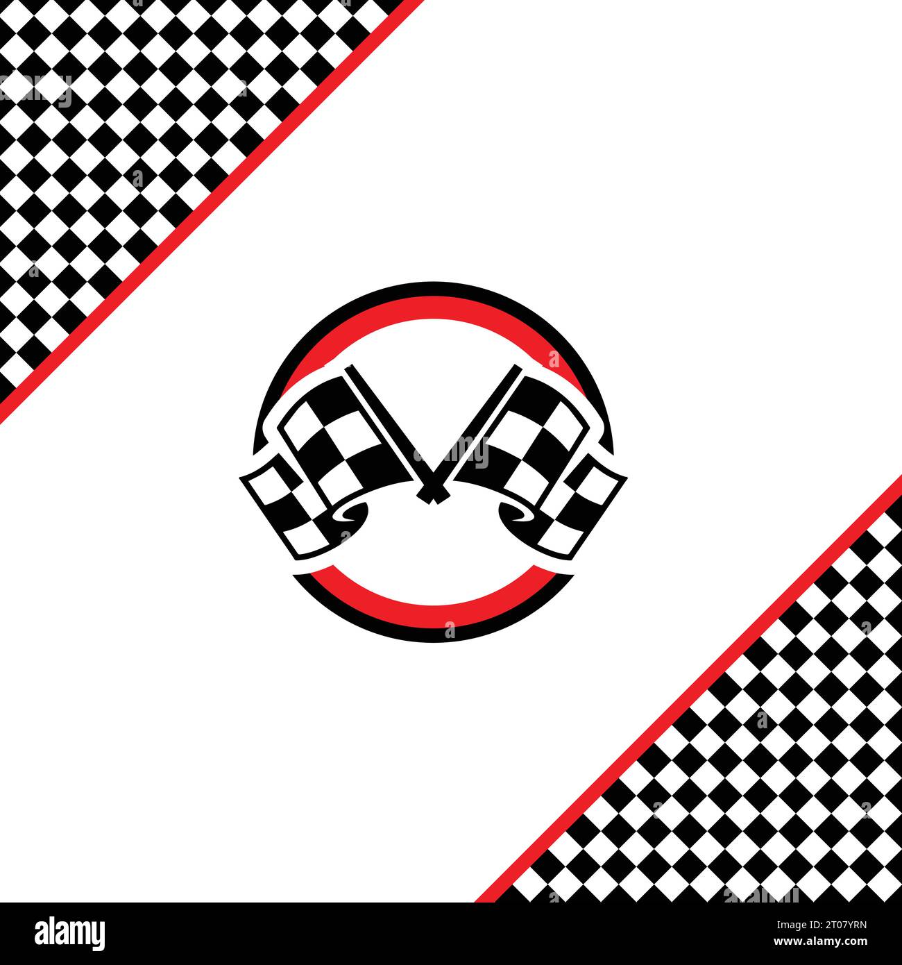 Checkered flag border background hi-res stock photography and images ...