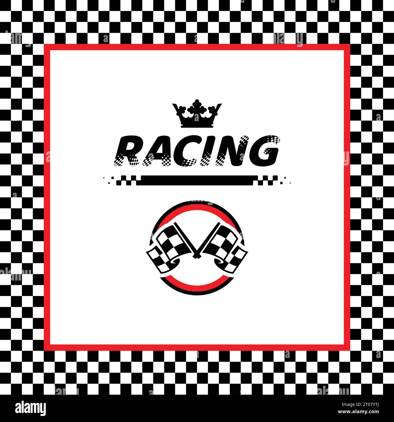 Checkered flag border background hi-res stock photography and images ...