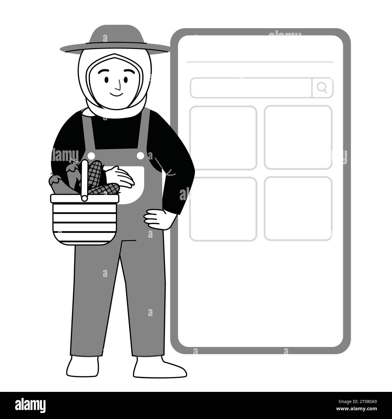 online farmer gardening agriculture nature fresh vegetable food with ...