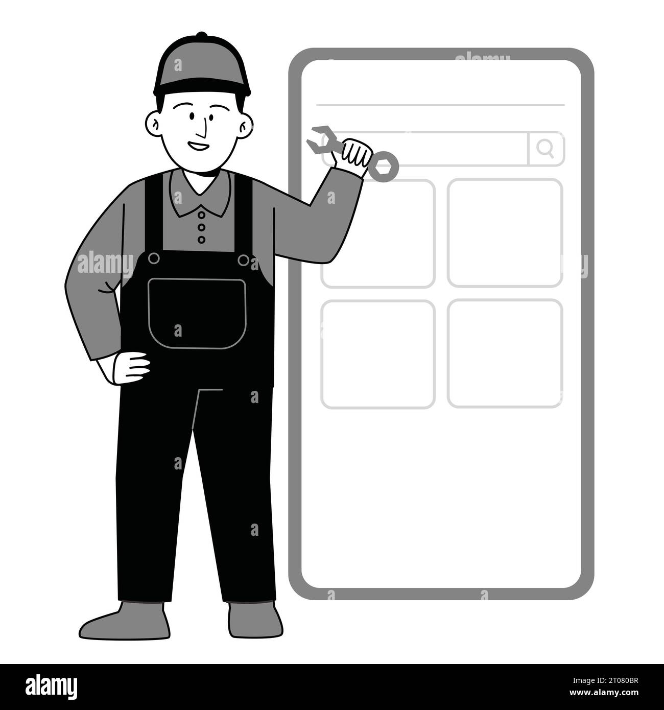 Networking in repair service Stock Vector Images - Alamy