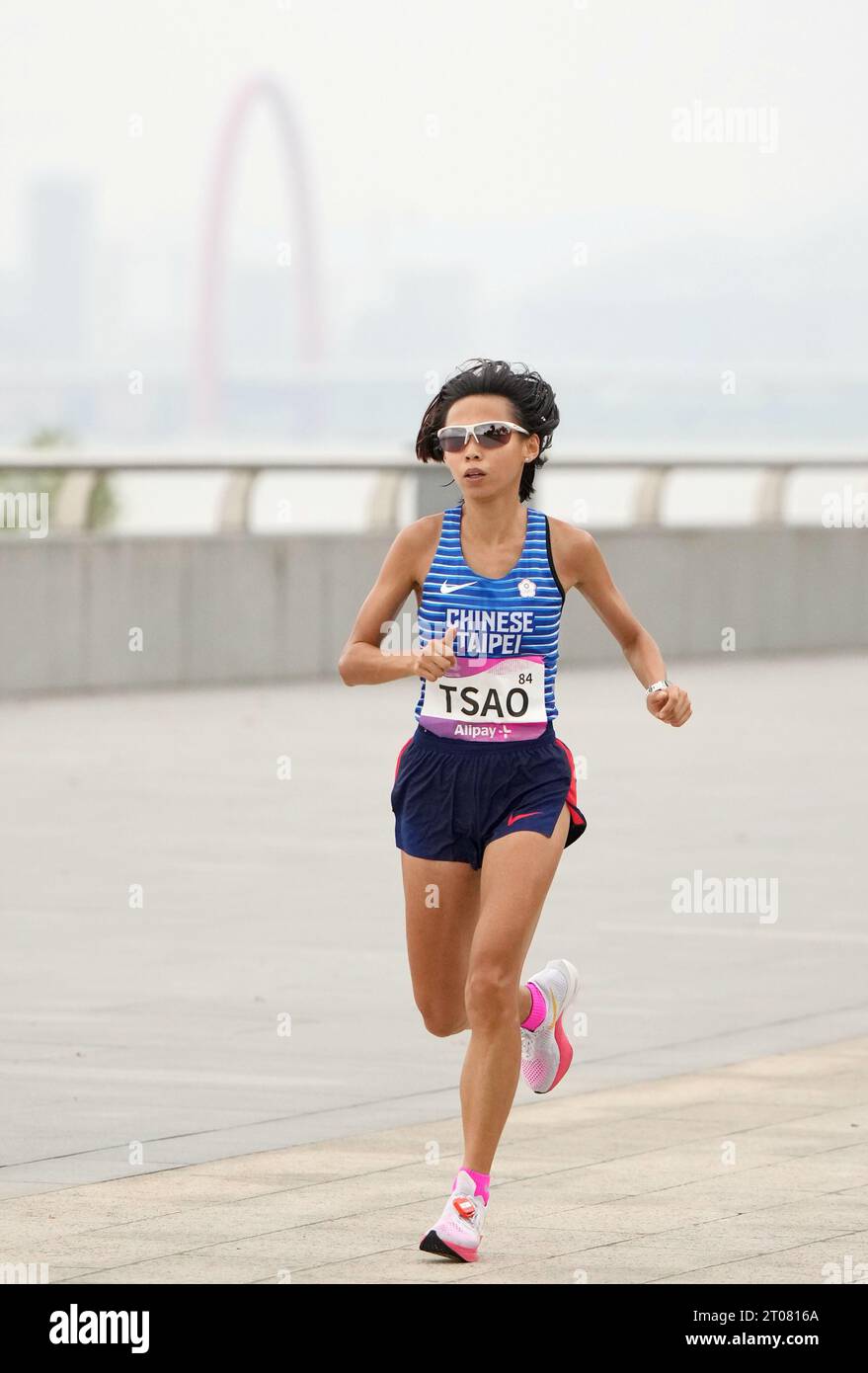 Hangzhou, China's Zhejiang Province. 5th Oct, 2023. Tsao Chun-Yu of ...