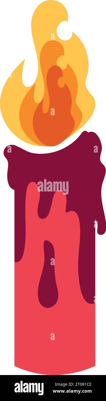 burning candle illustration Stock Vector Image & Art - Alamy