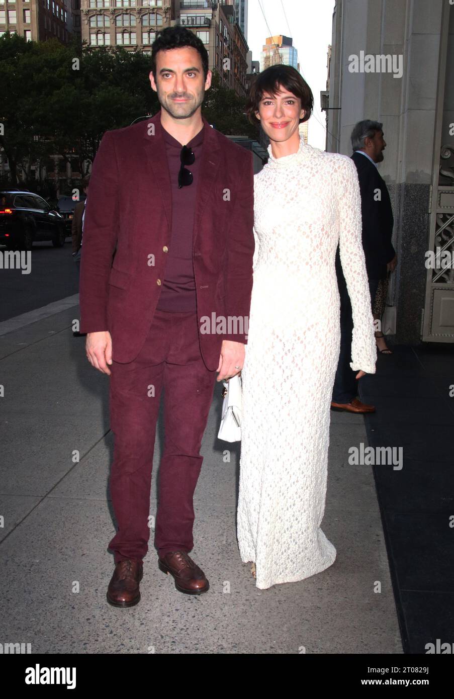 New York, NY, USA. 3rd Oct, 2023. Morgan Spector, Rebecca Hall at the ...