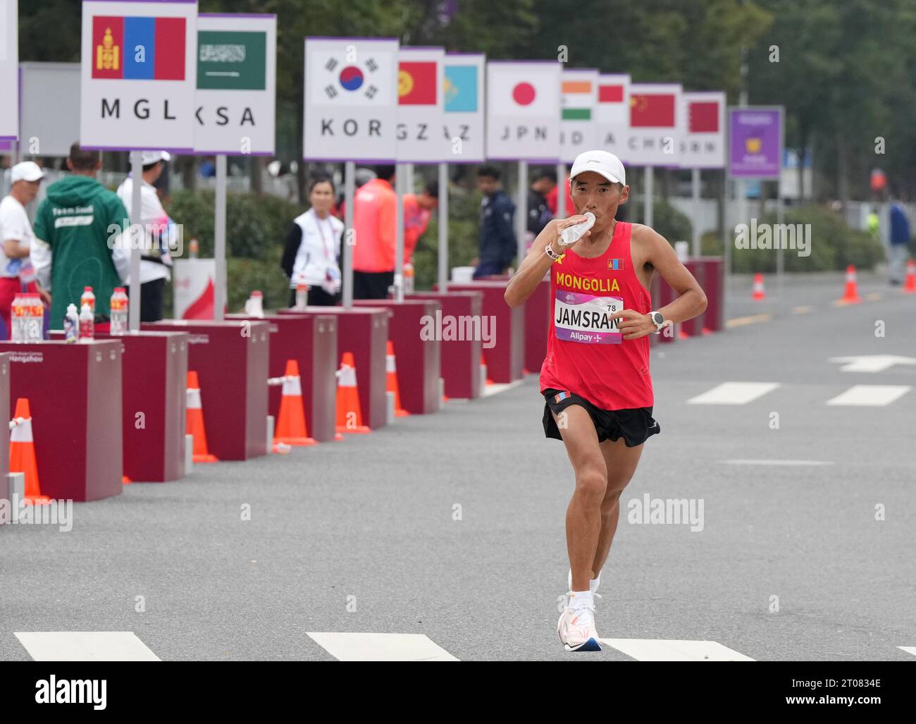 Hangzhou, China's Zhejiang Province. 5th Oct, 2023. Olonbayar Jamsran ...