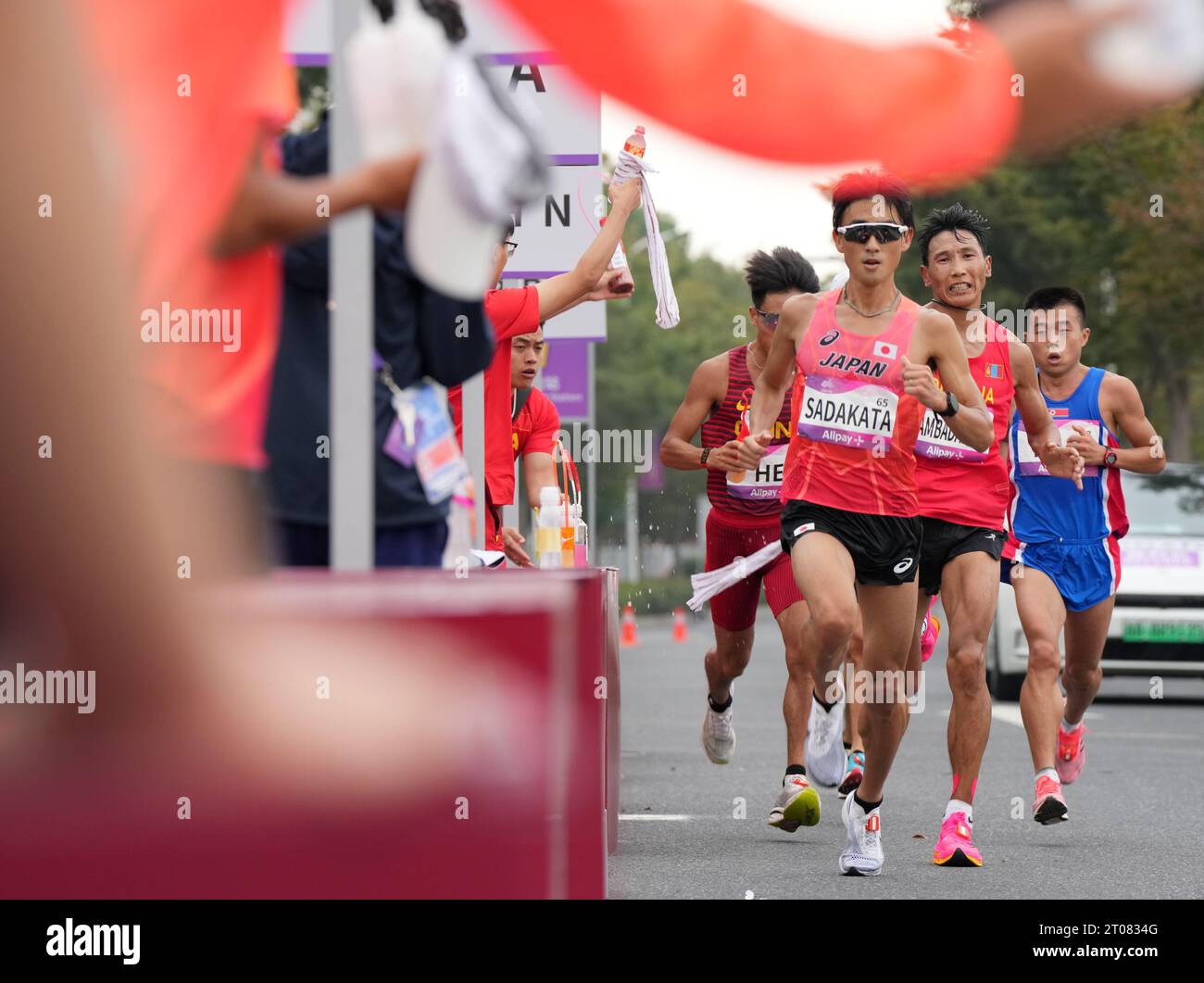 Hangzhou, China's Zhejiang Province. 5th Oct, 2023. Athlete compete ...