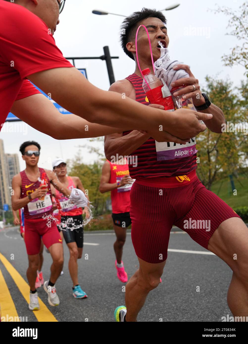 Hangzhou, China's Zhejiang Province. 5th Oct, 2023. Yang Shaohui of ...