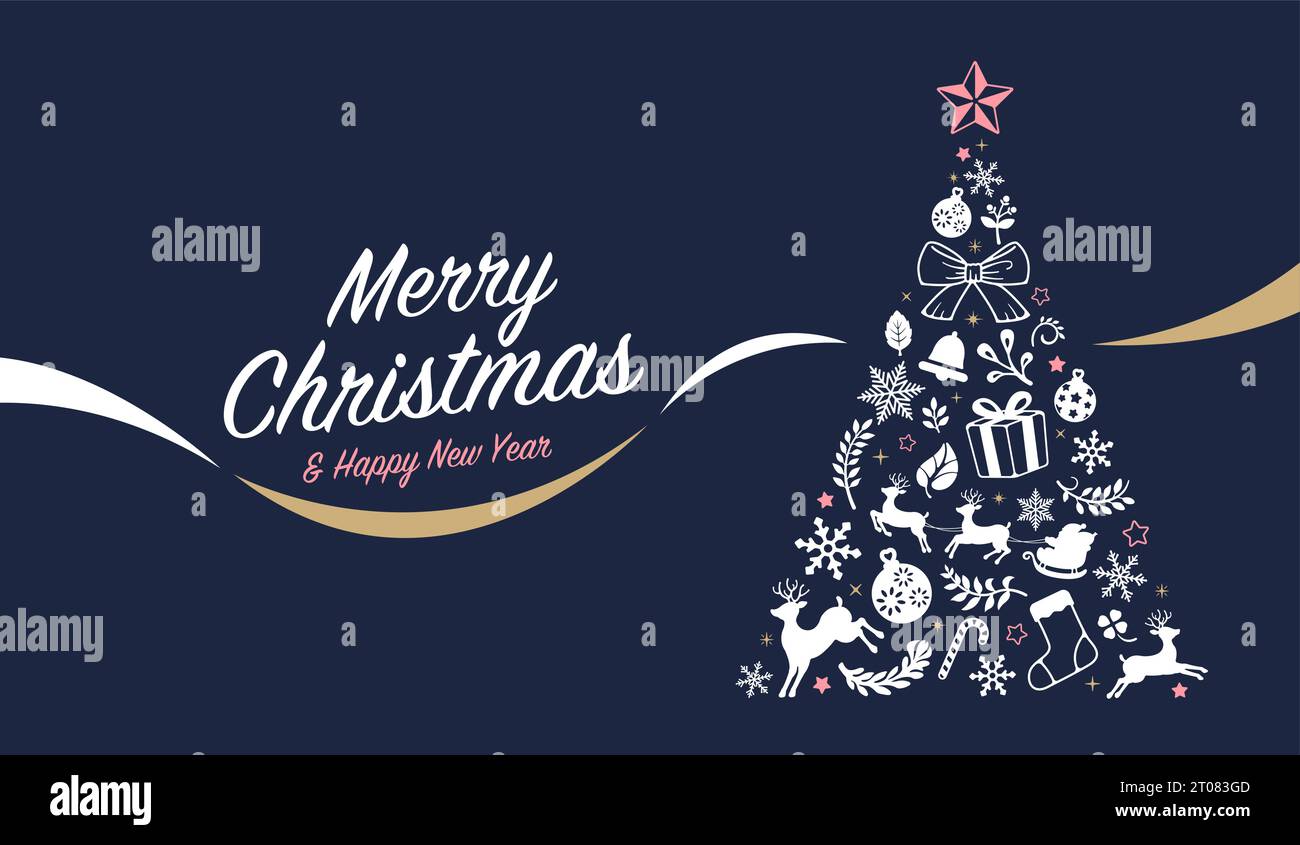 Merry christmas vector banner Stock Vector Images - Alamy