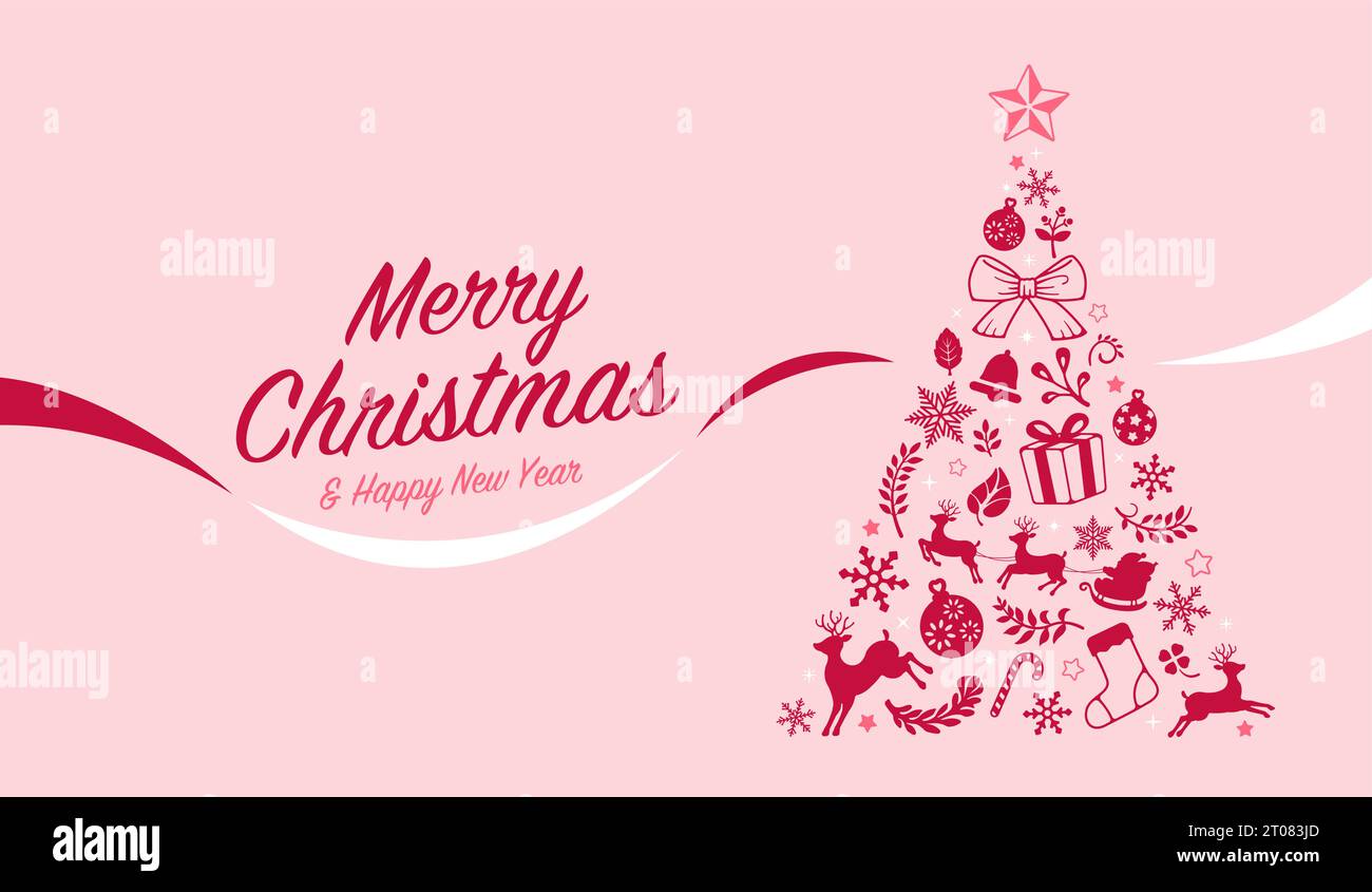 Merry xmas holiday banner Stock Vector Images - Alamy