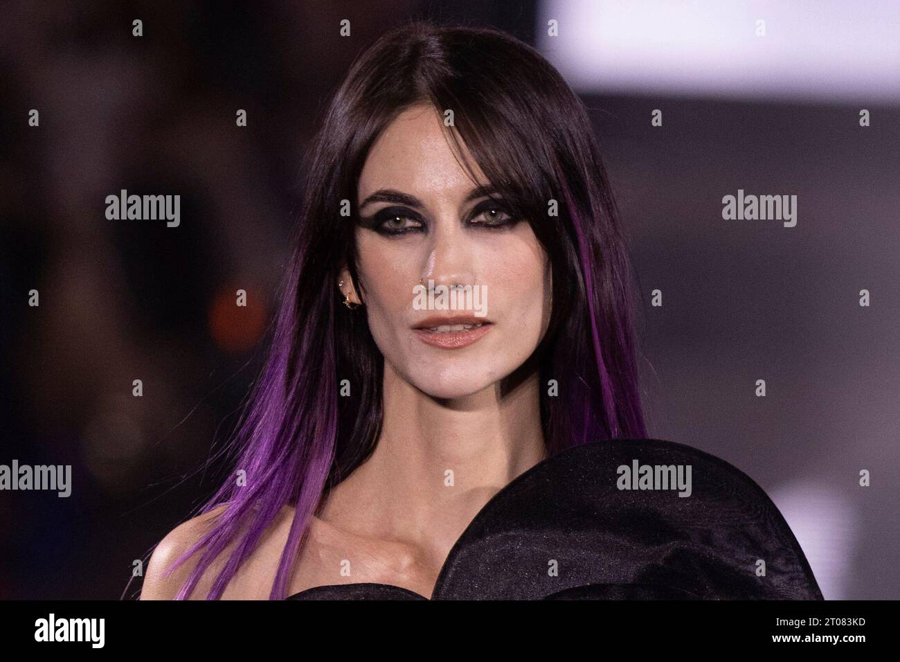 Maghla wears a creation for the L'Oreal Spring/Summer 2024 womenswear ...