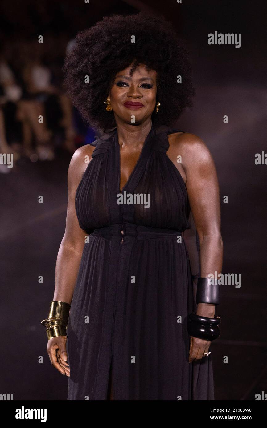 Viola Davis wears a creation for the L'Oreal Spring/Summer 2024 ...