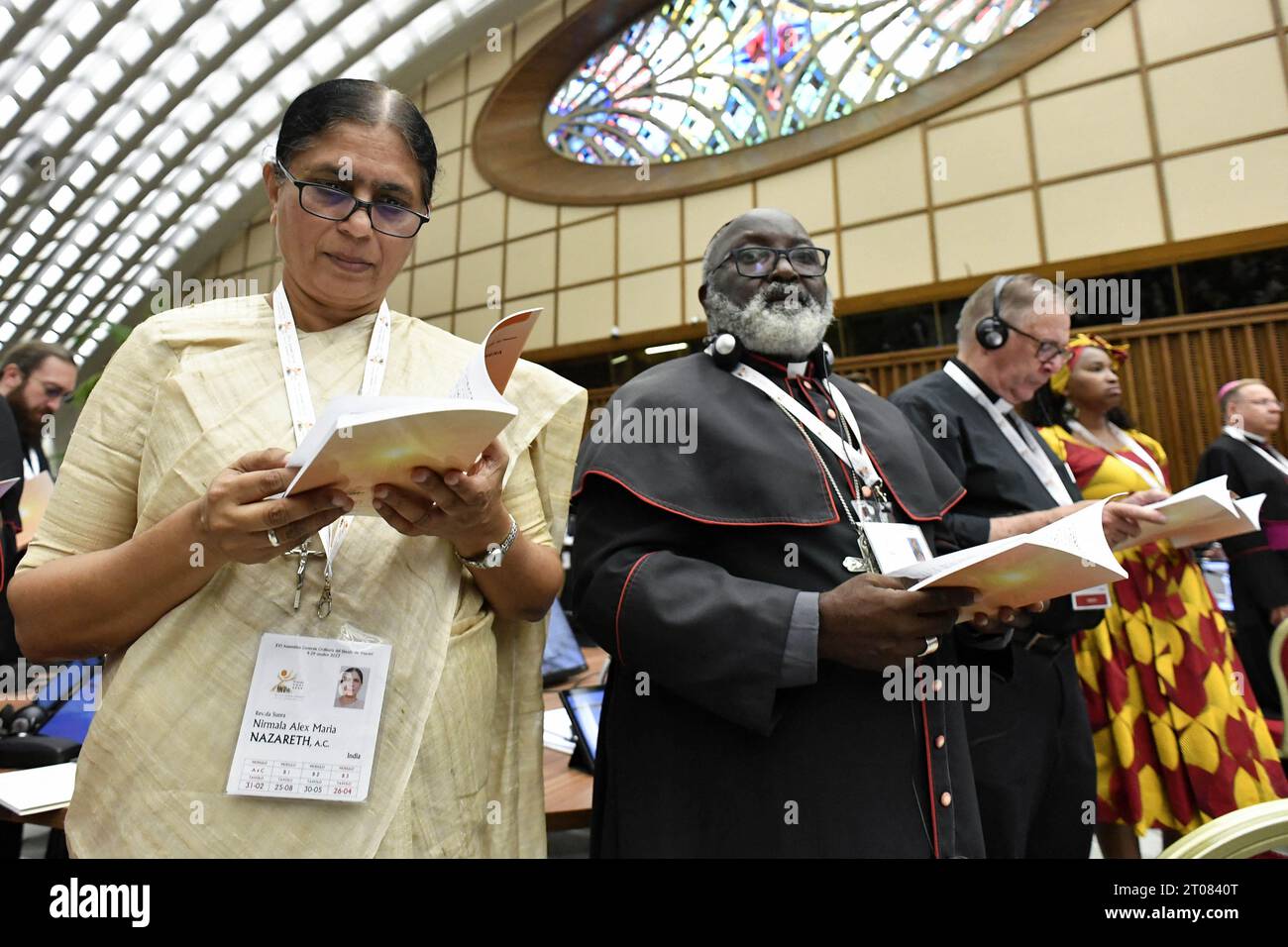 Pope Francis attends the Opening of the XVI Ordinary General Assembly ...
