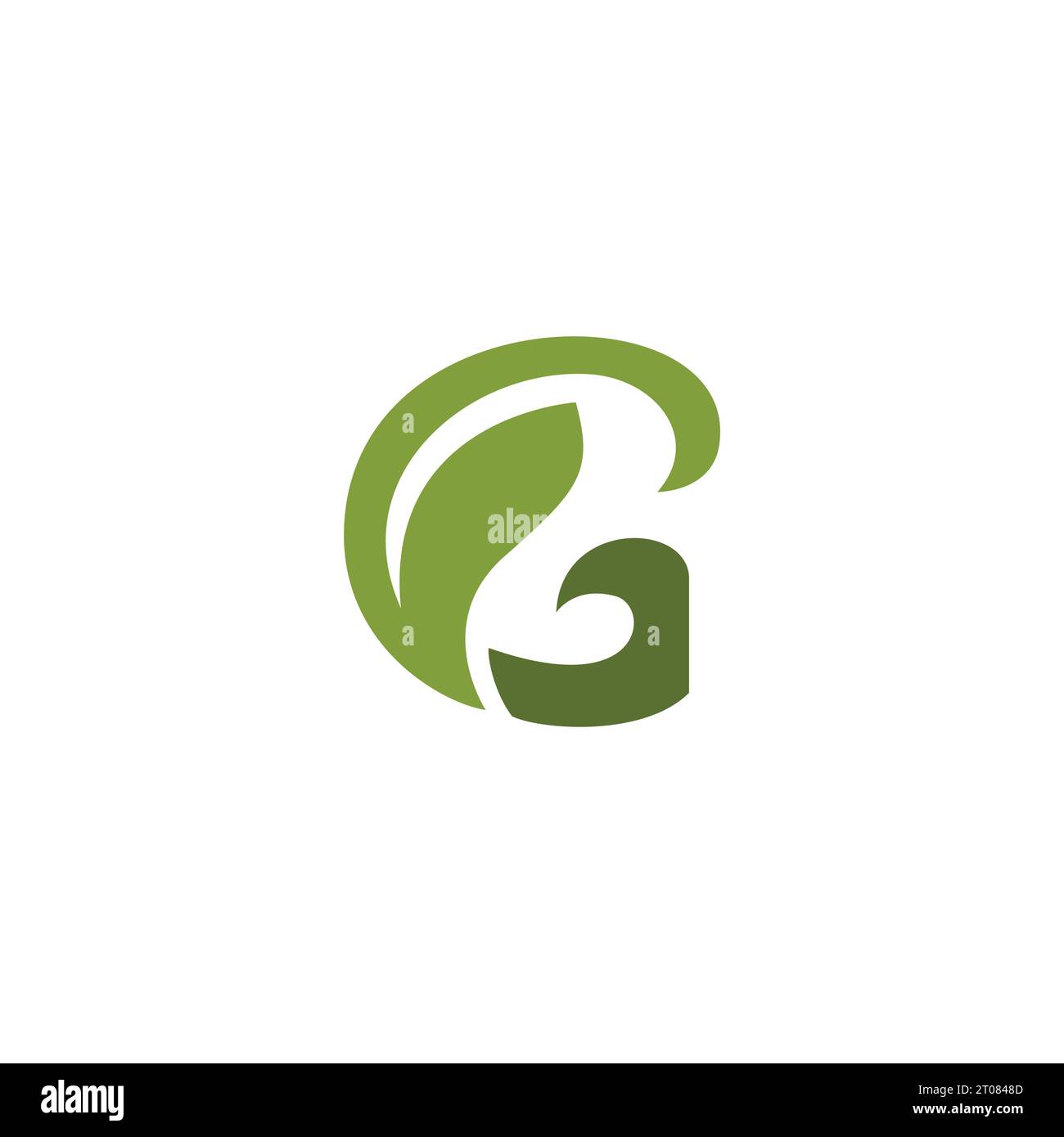 G Leaf Vector Logo. Eco Logo Stock Vector Image & Art - Alamy