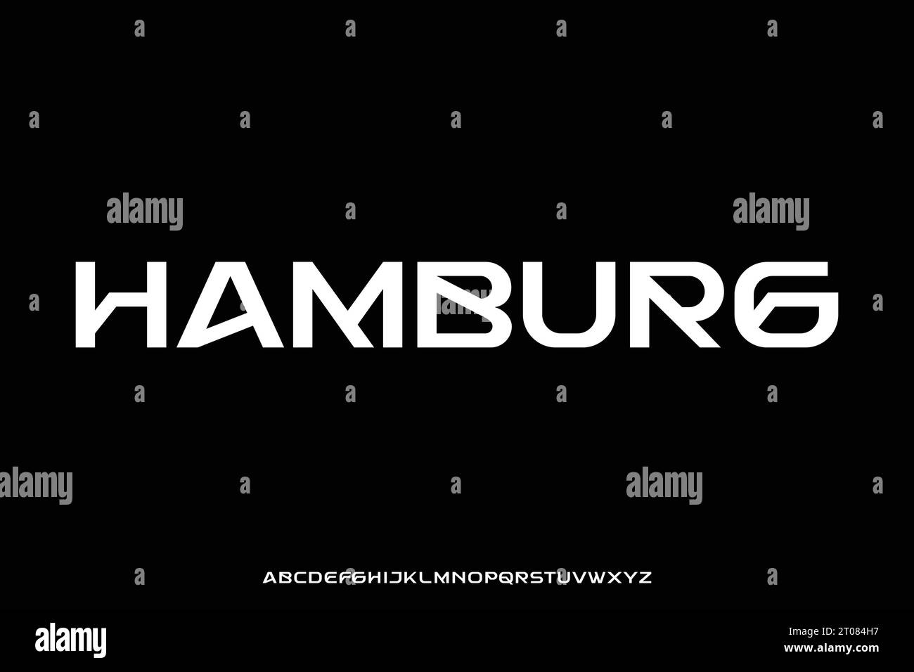 Modern unique decorative sans serif alphabet display font vector Stock Vector Image & Art - Alamy