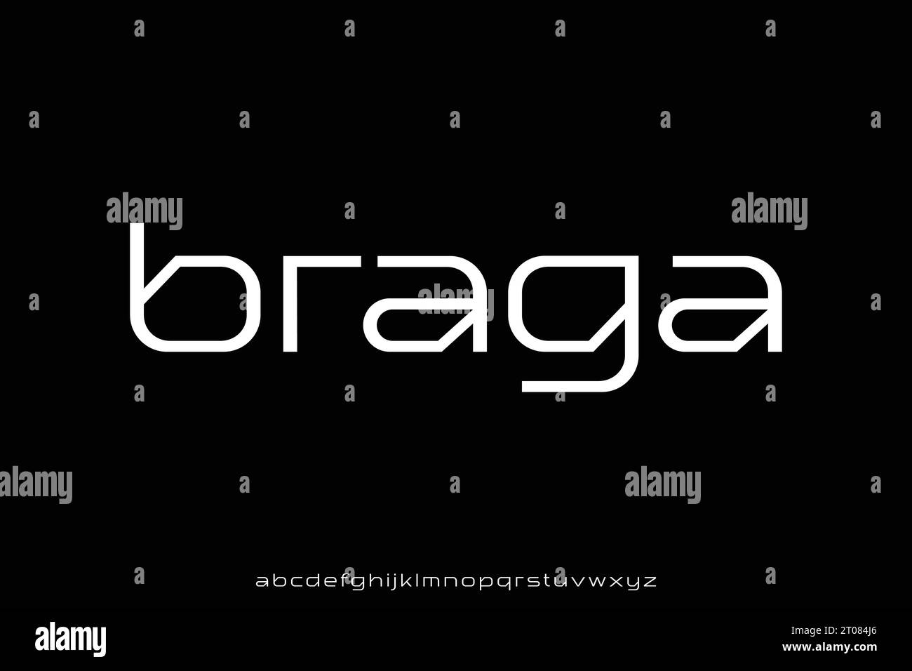 Creative modern decorative alphabet display font vector. Geometric ...