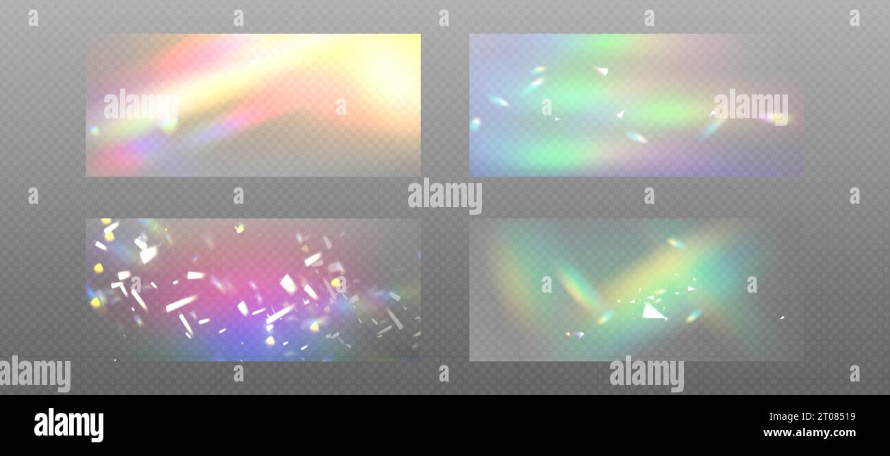 Prism light refraction effect. Vector realistic illustration of ...