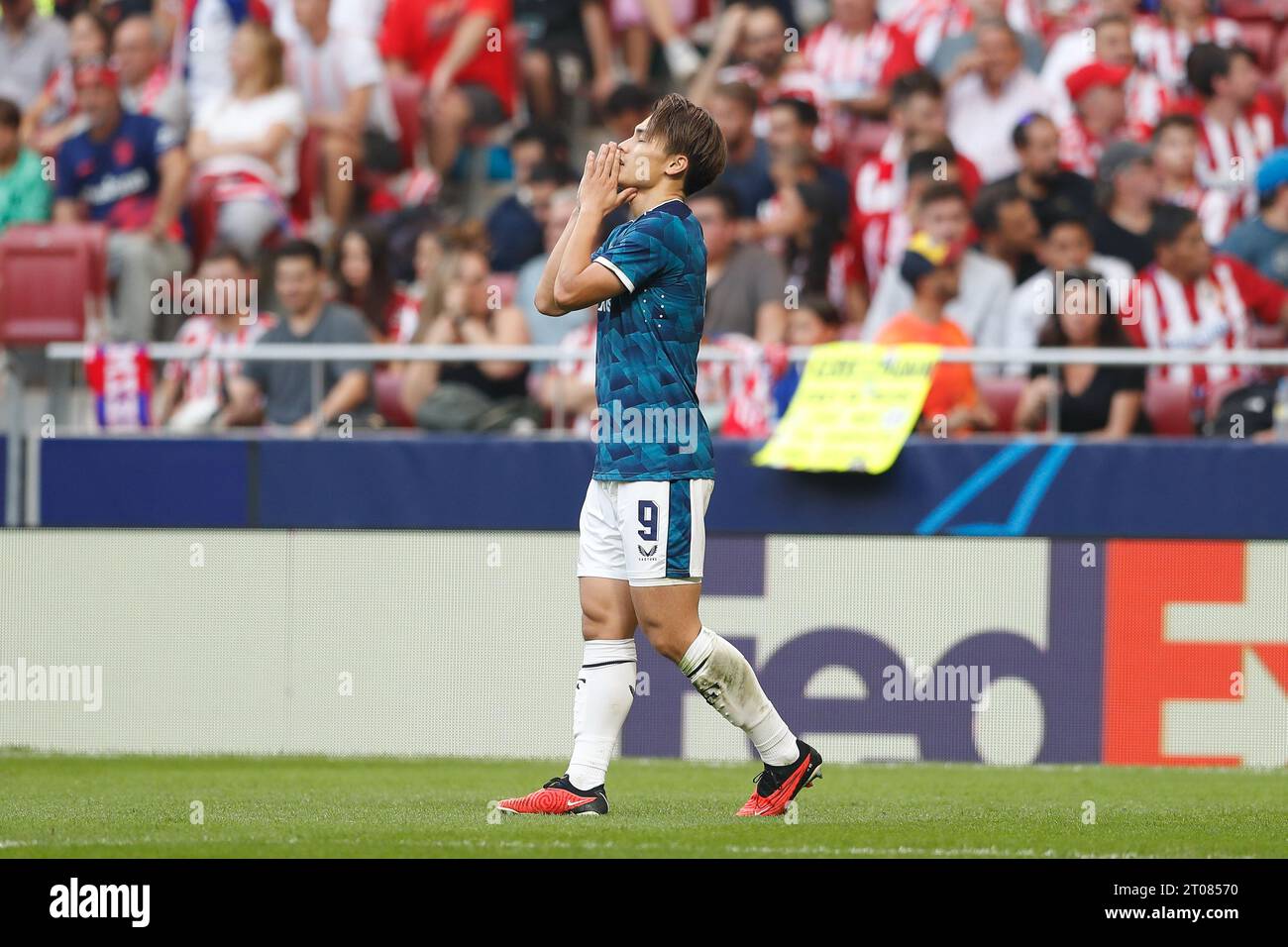 Madrid, Spain. 4th Oct, 2023. Ayase Ueda (Feyenoord) Football/Soccer ...
