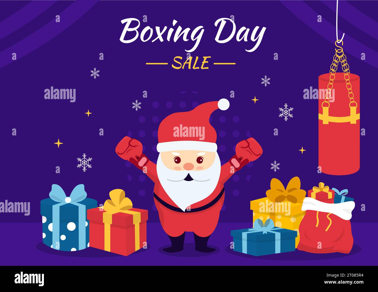 Boxing Day Sale Vector Illustration with Discount Special Offer Tag ...