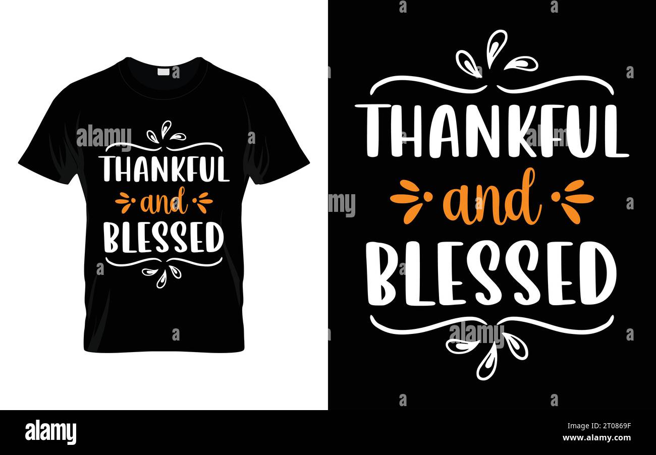 Thankful grateful blessed Stock Vector Images - Alamy