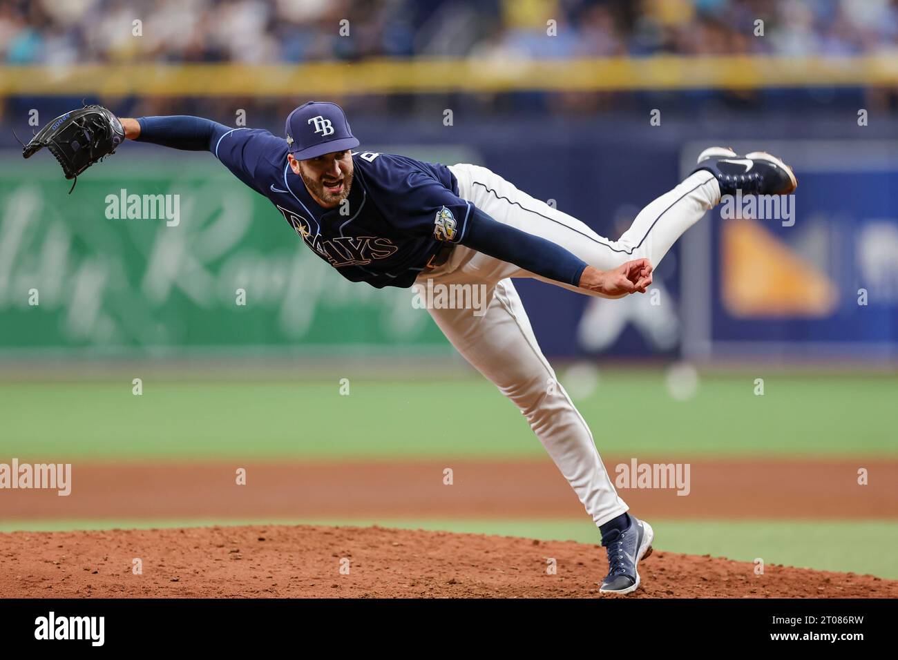 St. Petersburg, FL USA; Tampa Bay Rays relief pitcher Colin Poche (38 ...