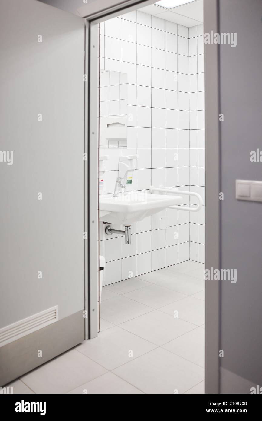 Assistance in restroom hi-res stock photography and images - Alamy
