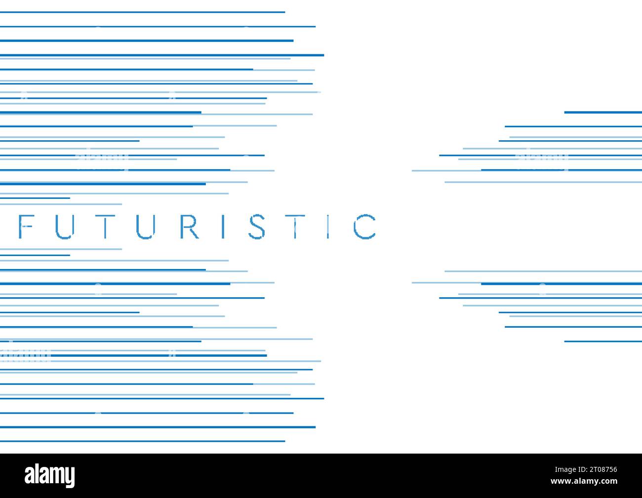 Blue minimal lines abstract futuristic tech background. Vector digital ...