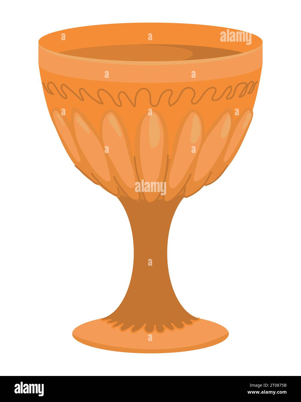 Holy Grail on a white background. Vector illustration. Spiritual symbol ...