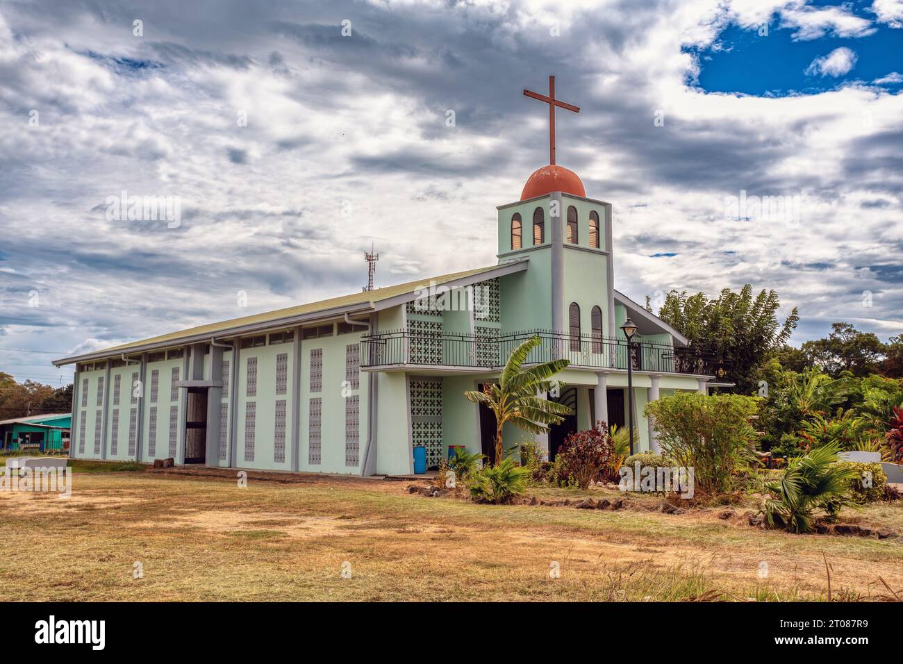 Small church Parroquia San Juan Bautista, Carrillo, Guanacaste, Costa ...