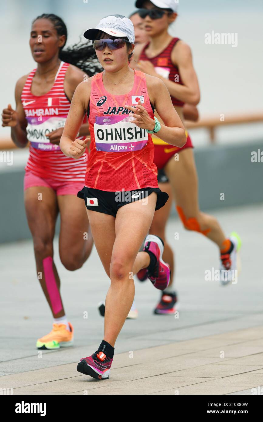 Hangzhou, China. 5th Oct, 2023. Hikari Ohnishi (JPN) Athletics : Women's Marathon at Hangzhou ...