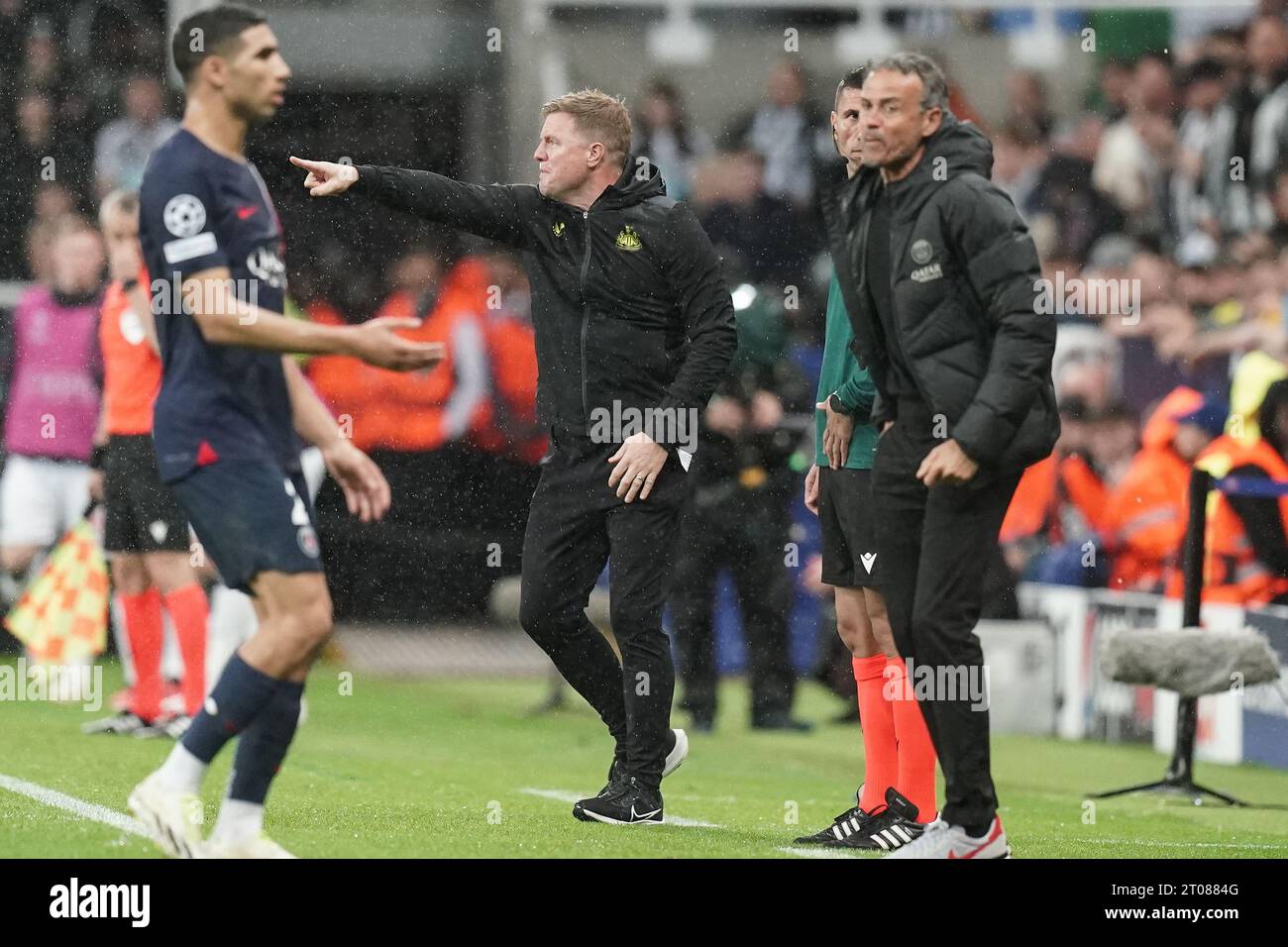 Newcastle United Manager Eddie Howe during the UEFA Champions League ...