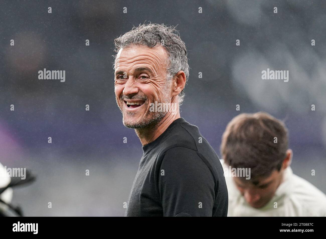 Paris Saint-Germain coach Luis Enrique during the UEFA Champions League ...