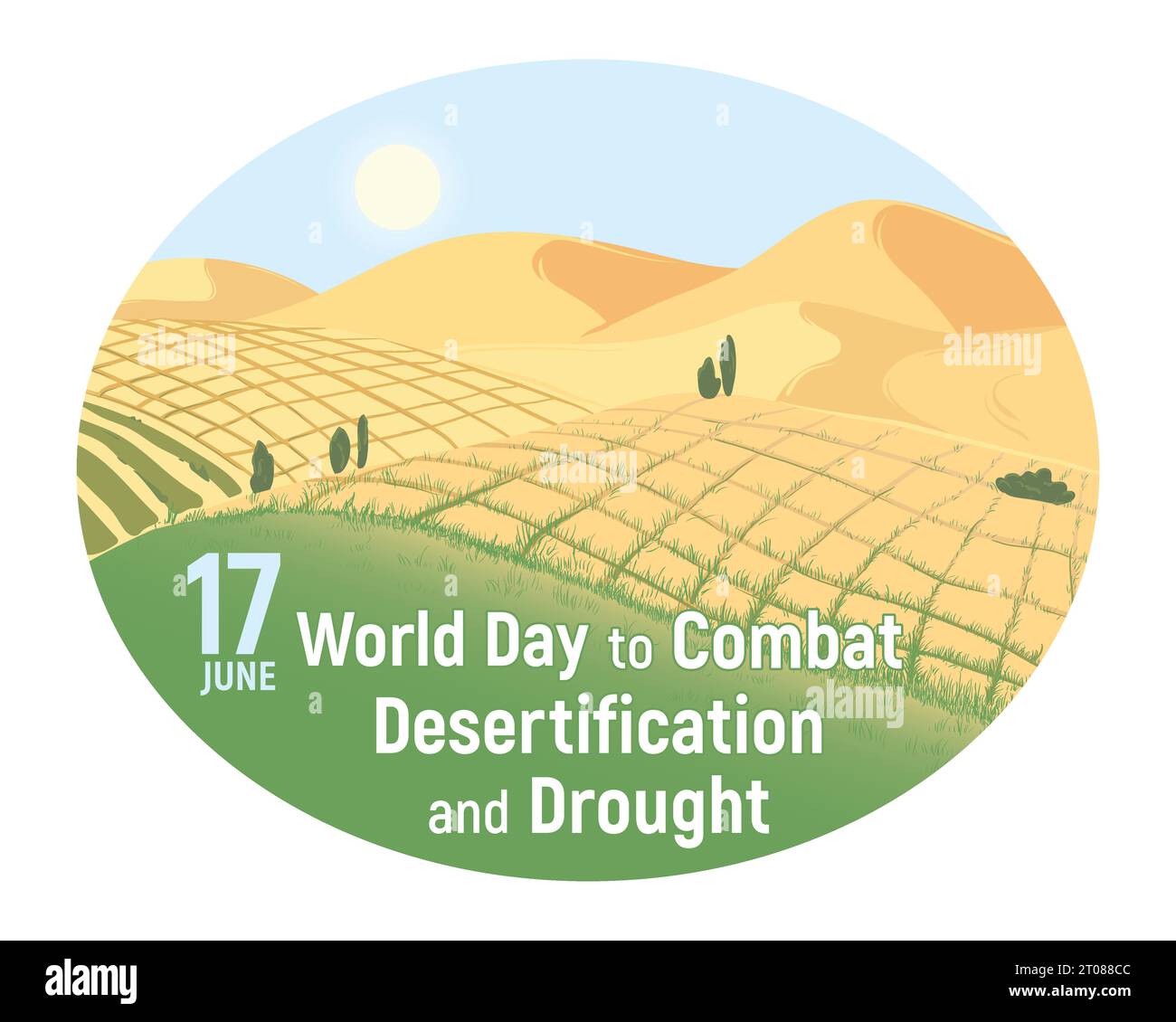 June 17 - World Day to Combat Desertification and Drought. The concept ...