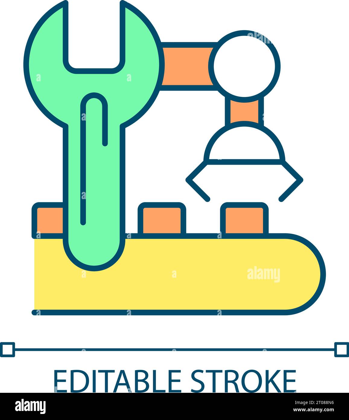 Colorful thin line representing predictive maintenance icon Stock ... Colorful thin line representing predictive maintenance icon Stock ...