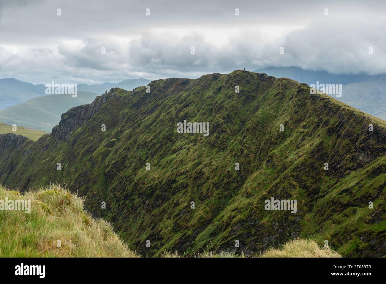 The Nantlle Ridge on Y Garn in Snowdonia, Wales Stock Photo - Alamy