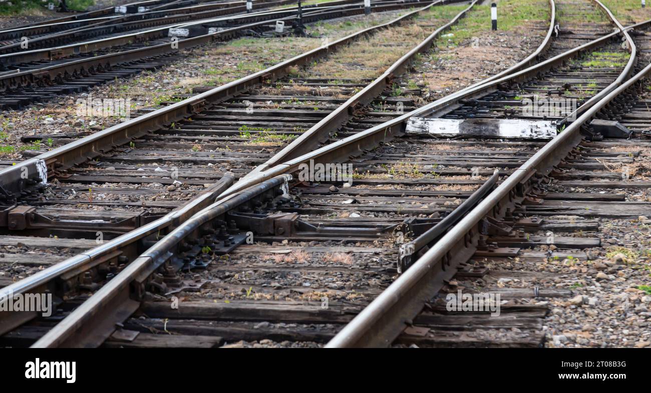 Rail tracks industrial buildings hi-res stock photography and images ...