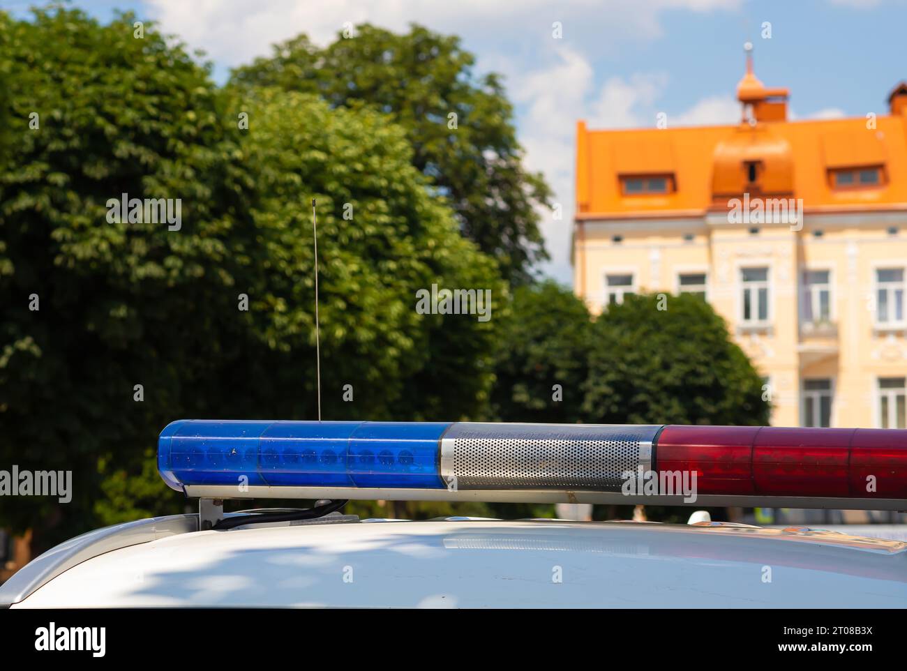 Police car accident sign hi-res stock photography and images - Alamy