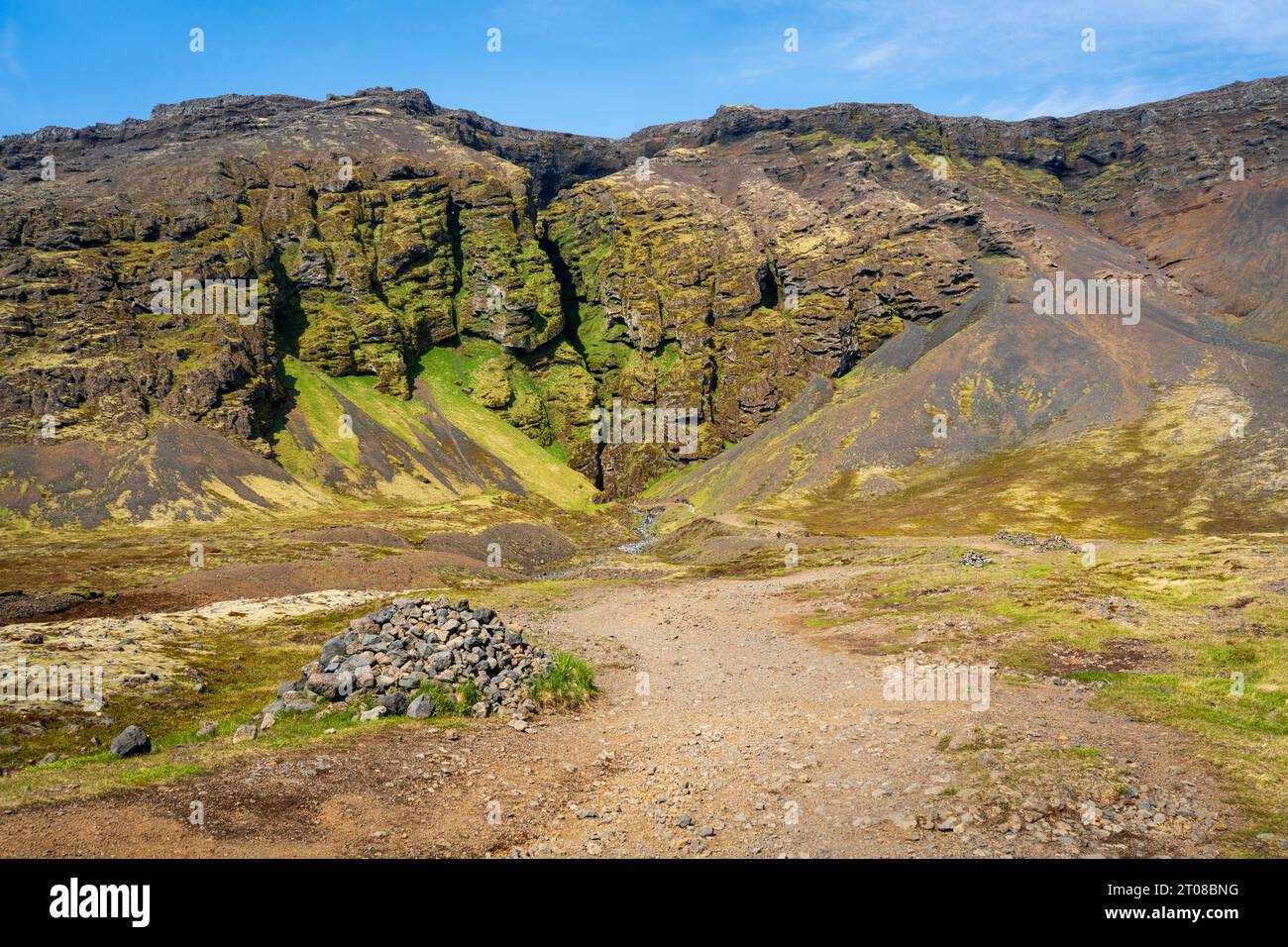 The Rauðfeldsgjá Gorge in Hellnar Iceland Stock Photo - Alamy