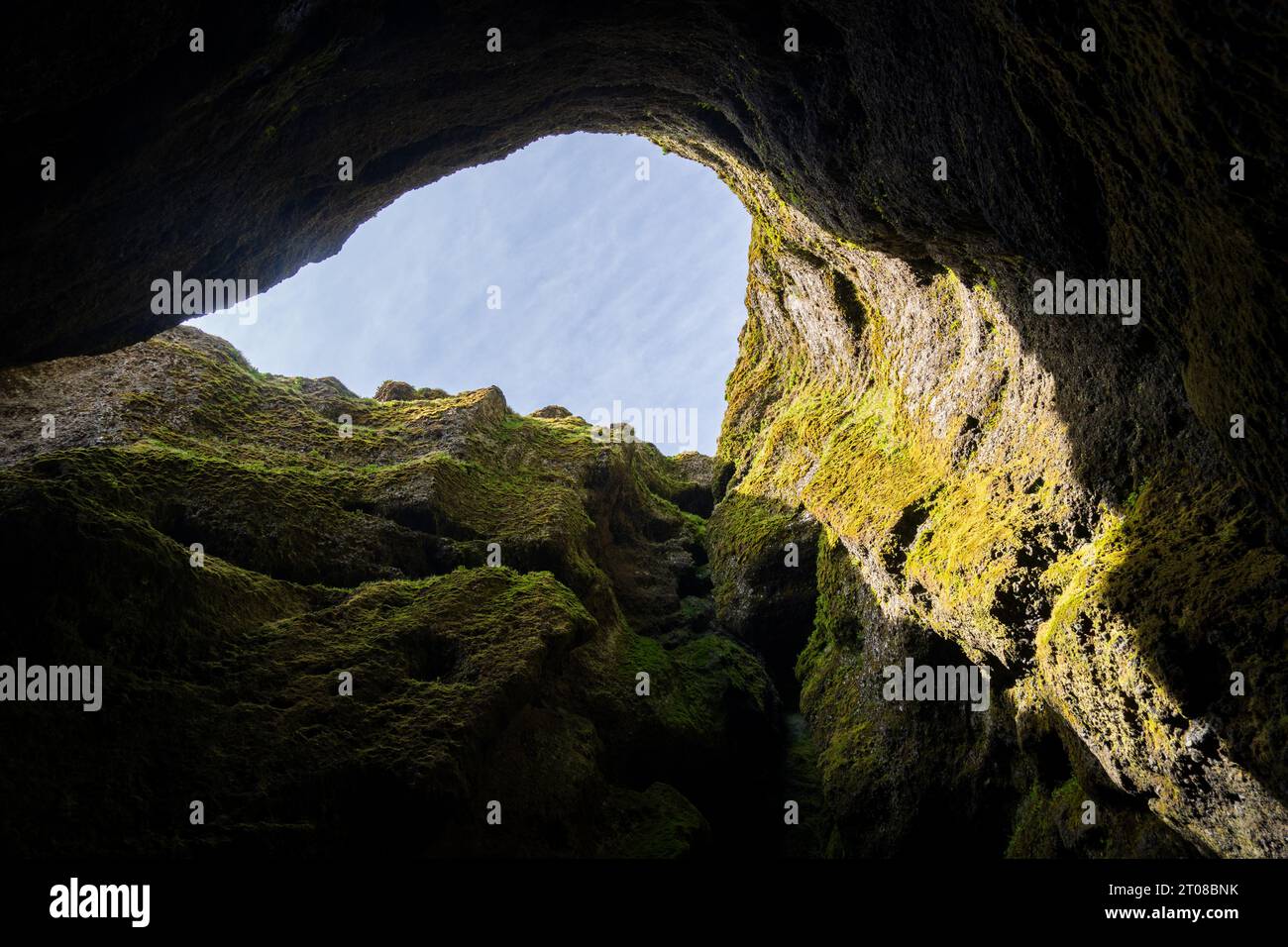 The Rauðfeldsgjá Gorge in Hellnar Iceland Stock Photo - Alamy