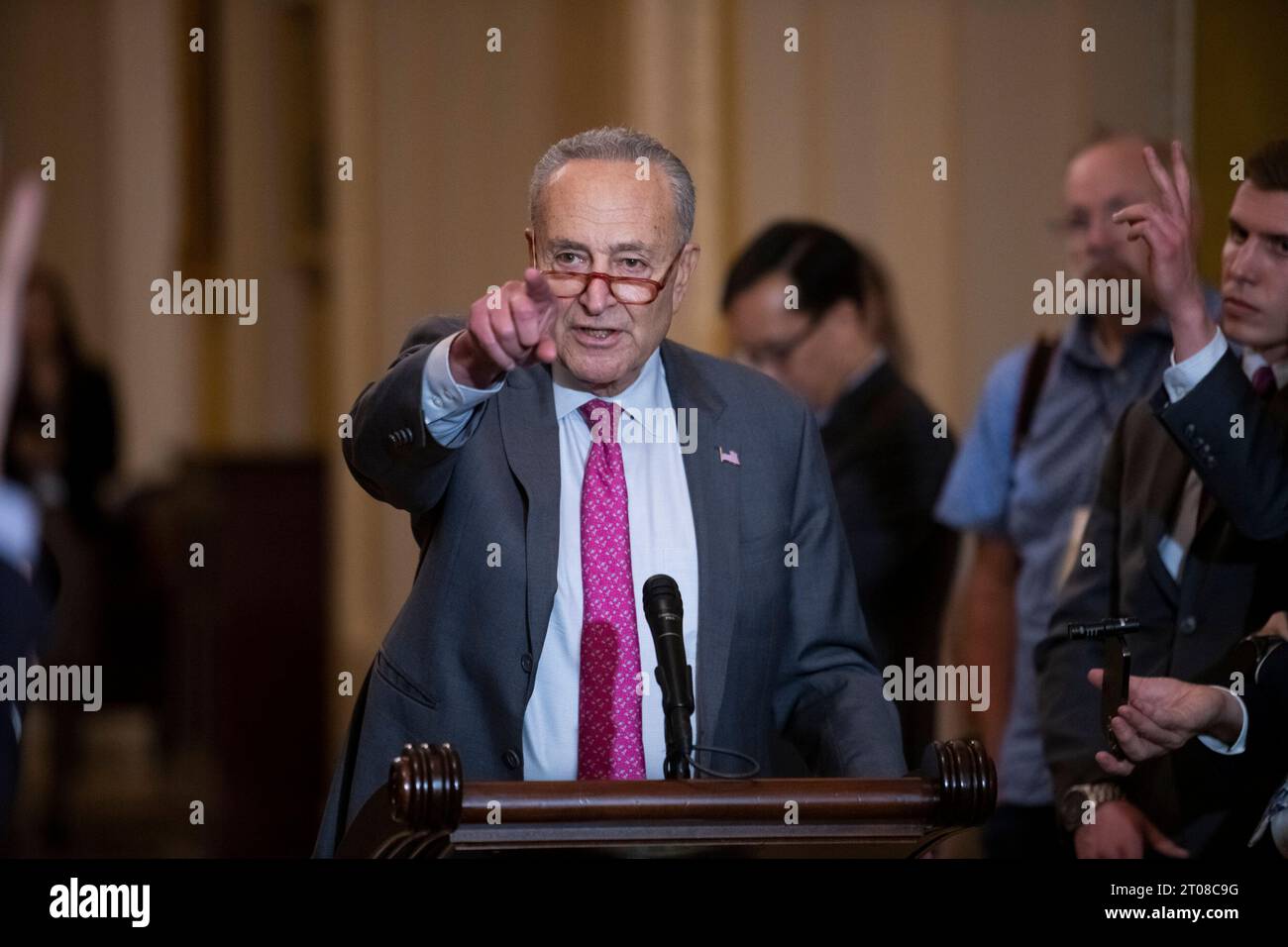 United States Senate Majority Leader Chuck Schumer (Democrat of New ...