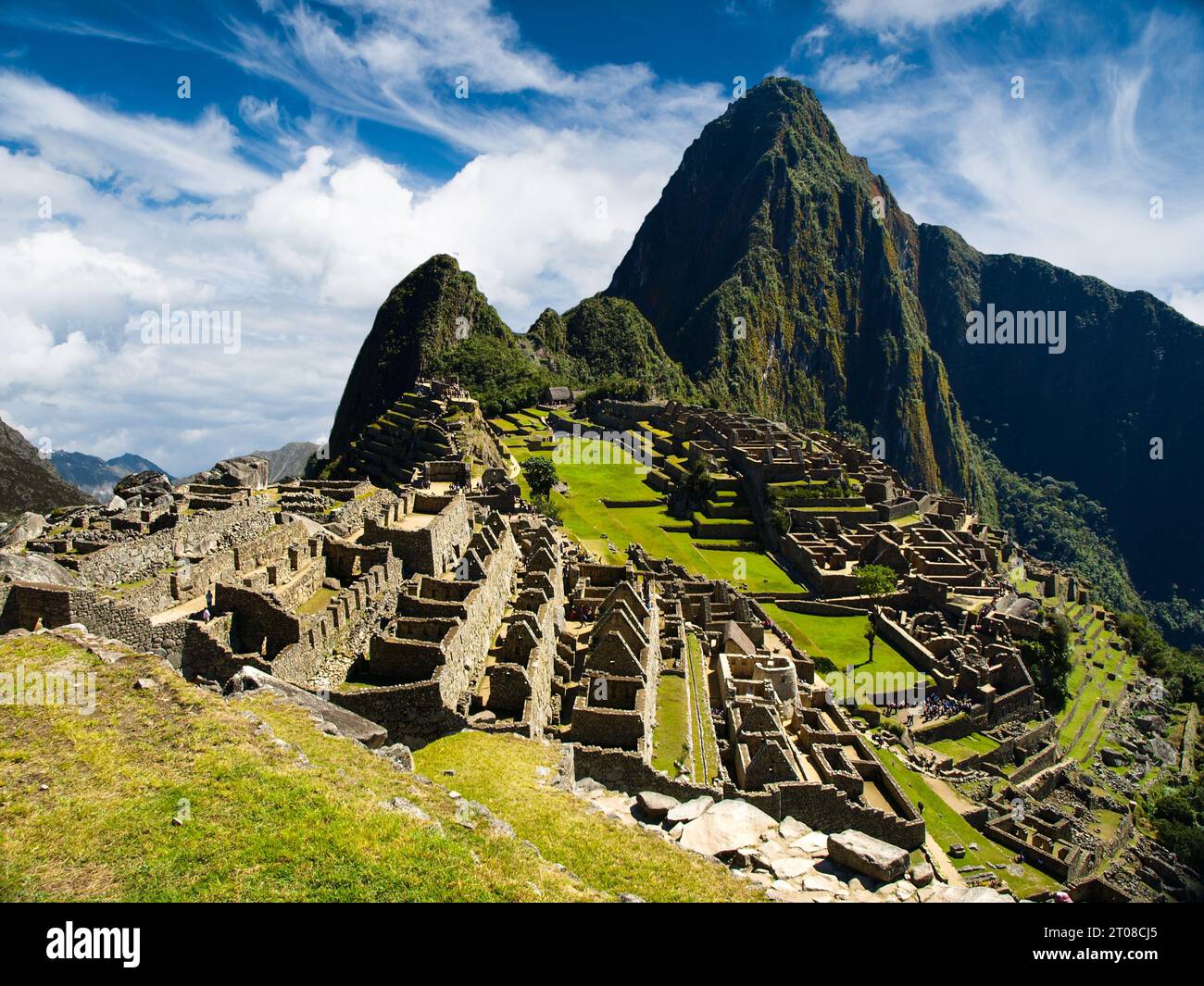 Machu Picchu on sunny summer day, Peru Stock Photo - Alamy