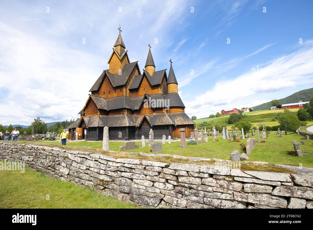 Norway, Notodden Municipality, Heddal - July 07, 2023: Heddal Stave ...