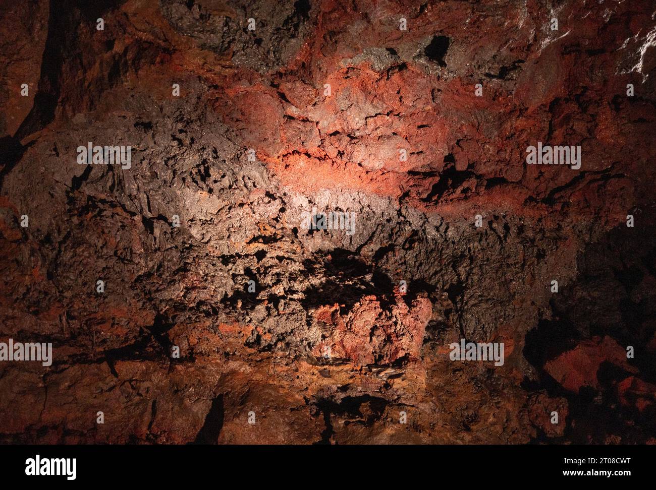The Raufarhólshellir Lava Tunnel in Iceland Stock Photo - Alamy