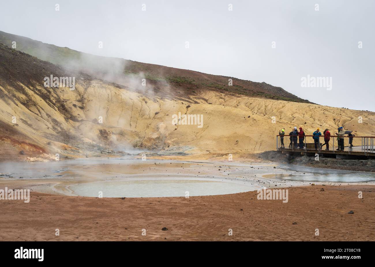 The Krysuvik Geothermal Area in Iceland Stock Photo - Alamy