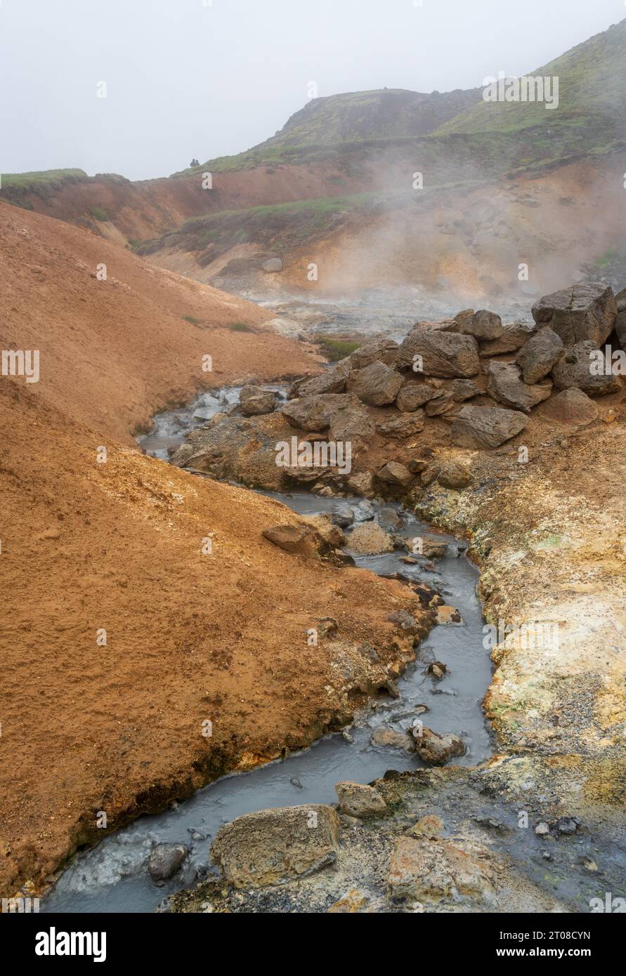 The Krysuvik Geothermal Area in Iceland Stock Photo - Alamy