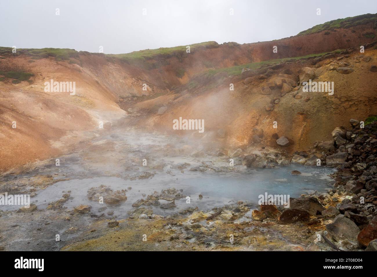The Krysuvik Geothermal Area in Iceland Stock Photo - Alamy